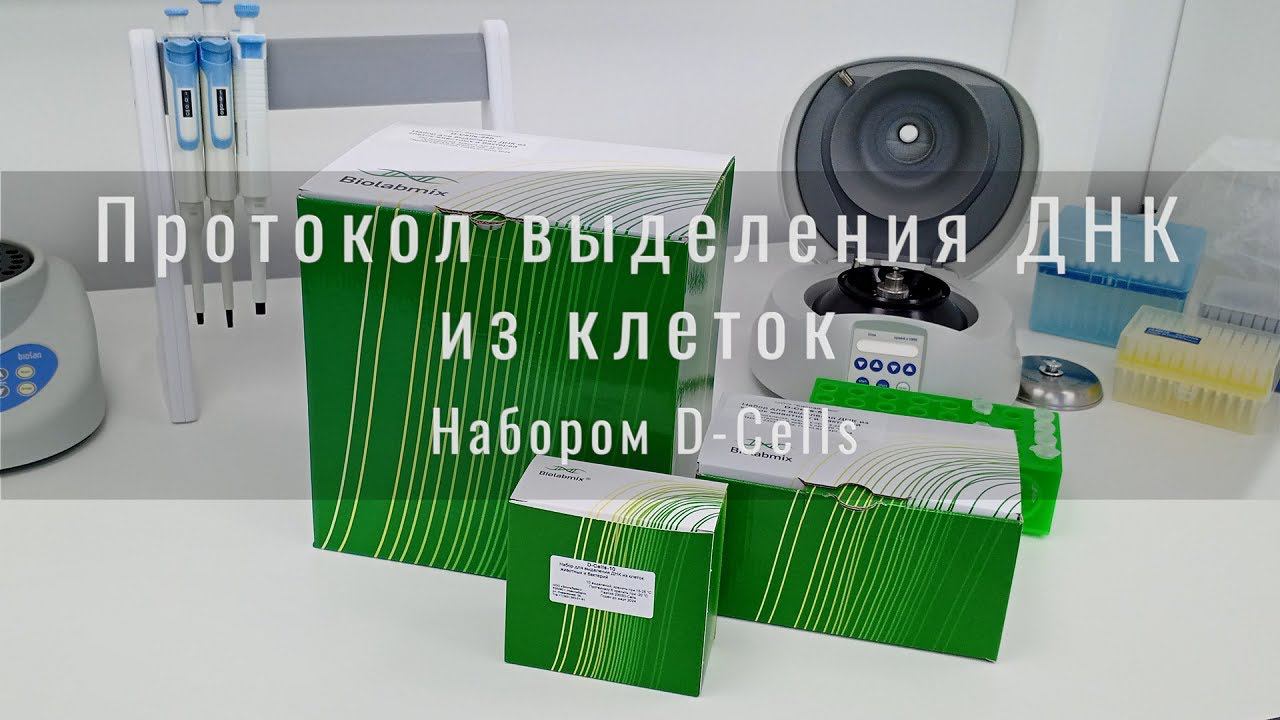 Видеоинструкция Биолабмикс - выделение ДНК из клеток набором D-Cells