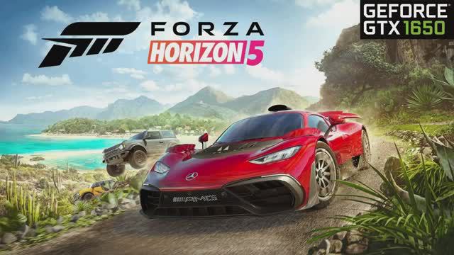 Forza Horizon 5: GTX 1650 - RYZEN 5 3550H (FULL HD High Settings)