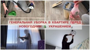 Мотивация  на УБОРКУ перед НОВОГОДНИМ украшением квартиры уборка дома с грудничком