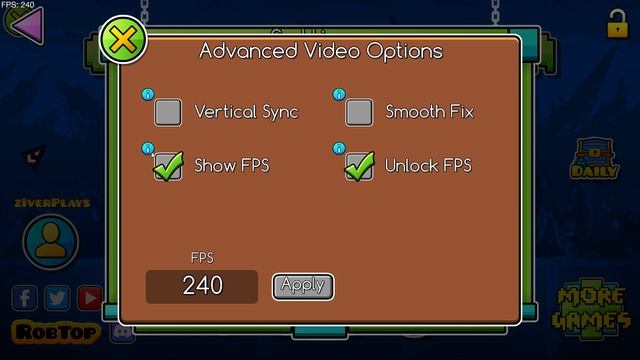(Tutorial!) How to unlock FPS in geometry dash 2.2 - смотреть видео ...