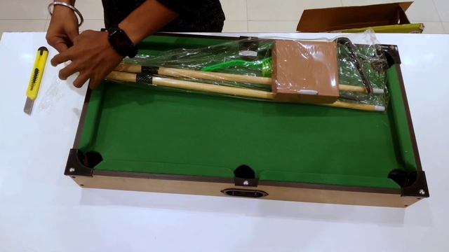 Mini Billiard Pool Table Unboxing And Playing @chatpattoytv youtube ...