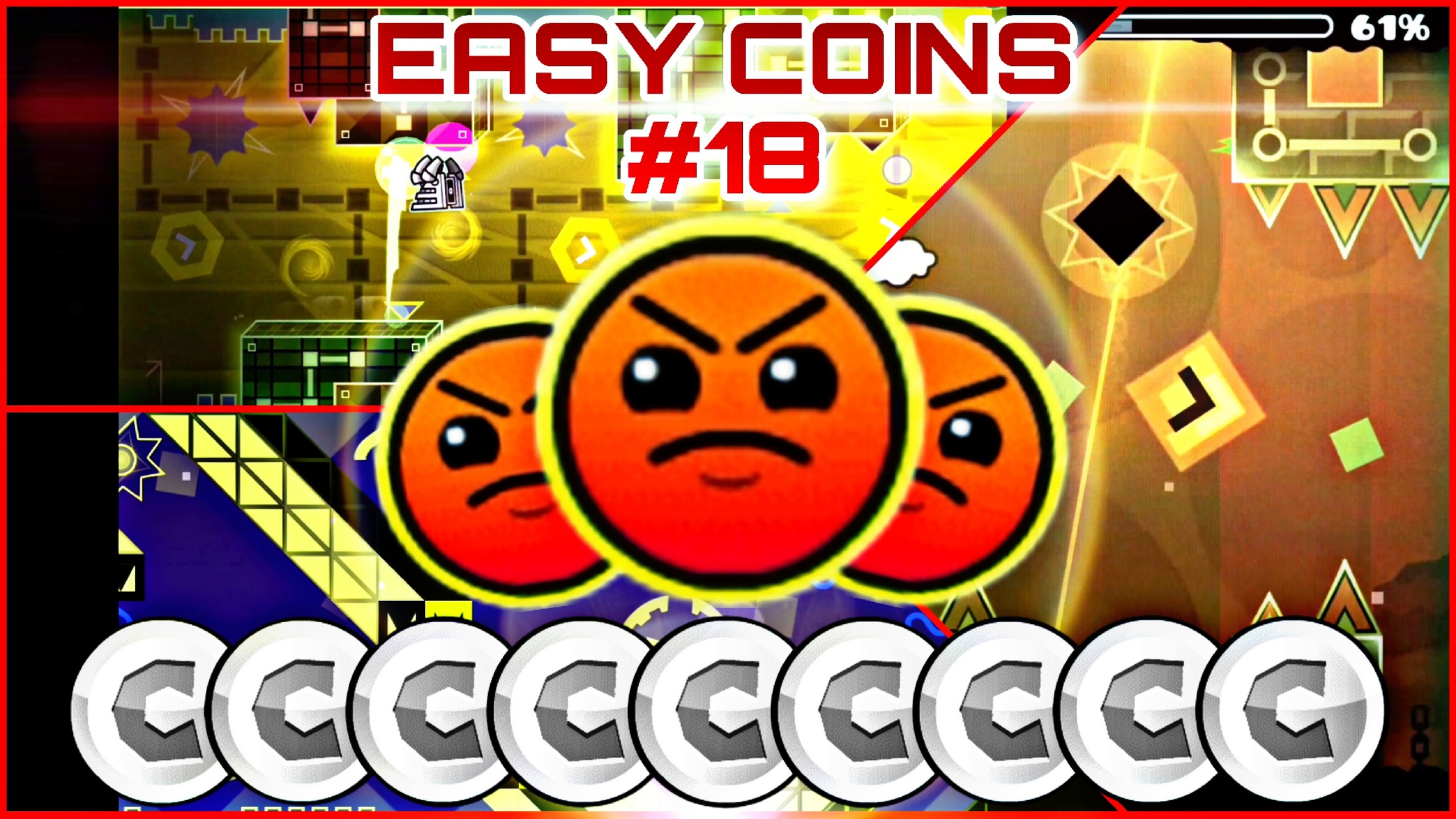 EASY COINS #18: El Primo by Tayls, Aurora by dysll, maxi by MCDakan | Geometry Dash