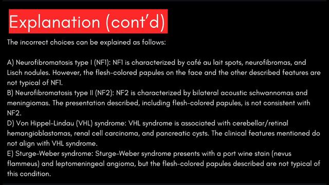 High Yield Biochemistry Review Part 18: Neurocutaneous Disorders (USMLE ...