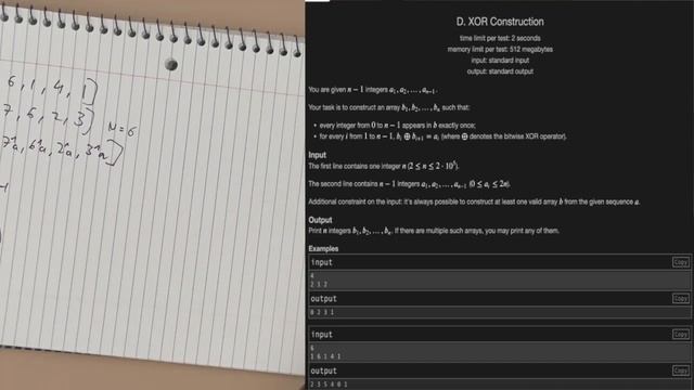 XOR Construction SOLUTION (2D) | Codeforces Educational Round 157 – смотреть онлайн видео от ...