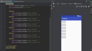 استخدام النموذج ScrollView في الأندرويد.