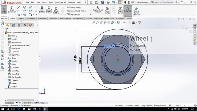 How to Design M10 Nut & Bolt in SolidWorks смотреть онлайн видео от Стройка Проект в хорошем ...