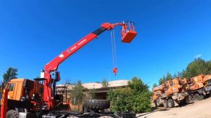 Седельный тягач КамАЗ 43118 с АГП Taurus 086A
