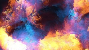 Анимированный абстрактный фон: Яркий дым