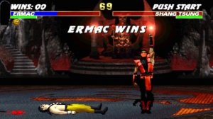Ultimate Mortal Kombat 3 Arcade Ermac Playthrough @720p 60fps