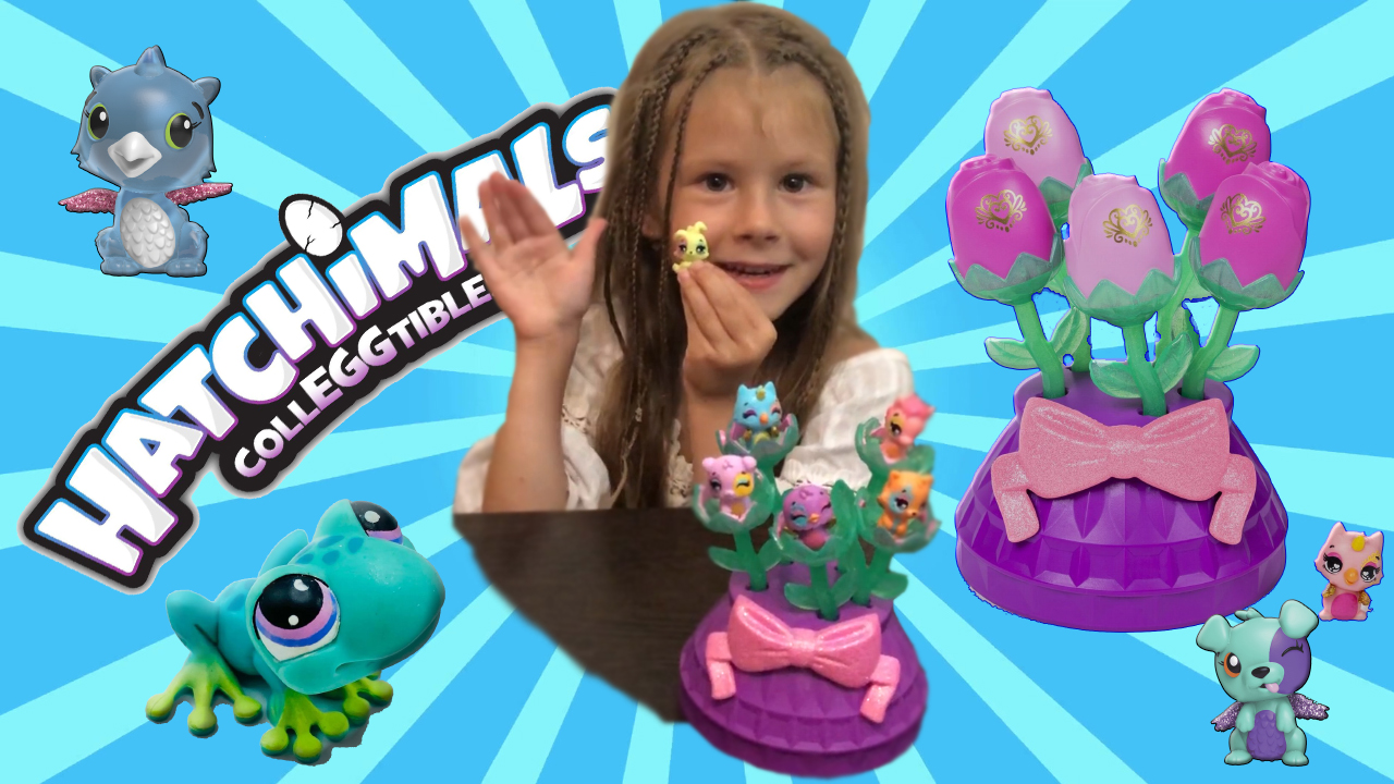 Открываем сюрпризы Хэтчималс! Hatchimals! Клумба с цветами!