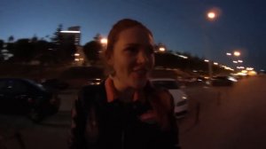 Мотодева от Режиссера Девушка на мотоцикле Урал, ночные волки в Красноярске