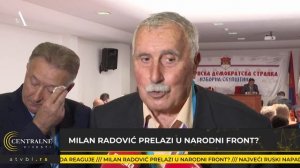 Milan Radović prelazi u Narodni front?