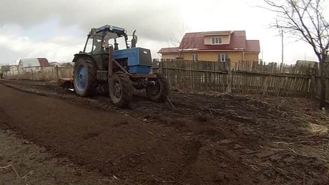 ЛТЗ-60АВ Фрезеровка Почвы. Первый выезд 2015-го