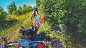 В деревне на BMW F850GS. Димас упал дважды | Дальняк на мотоцикле Часть 2