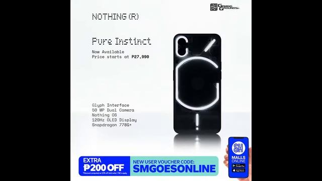 The Nothing Phone (1) is now here exclusive in SM Malls Online App ...