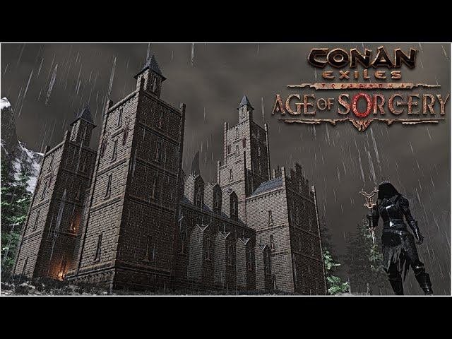 Conan Exiles Update 3.0 - how to build a  magic academy age of sorcery Battle pass Season 1