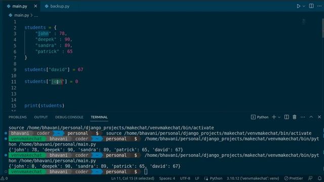 Python Tutorial for Beginners | Dictionaries - Working with Key-Value Pairs | part - 8 ...
