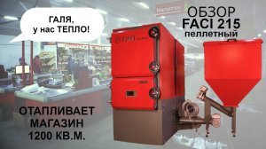 Обзор: пеллетный котёл FACI 215 - отопление торгового комплекса