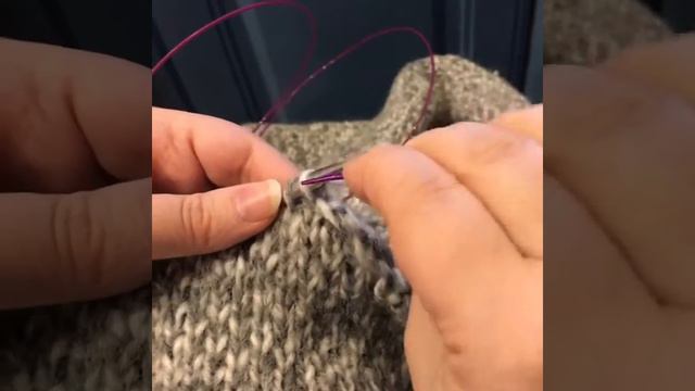 Закрытие петель иглой