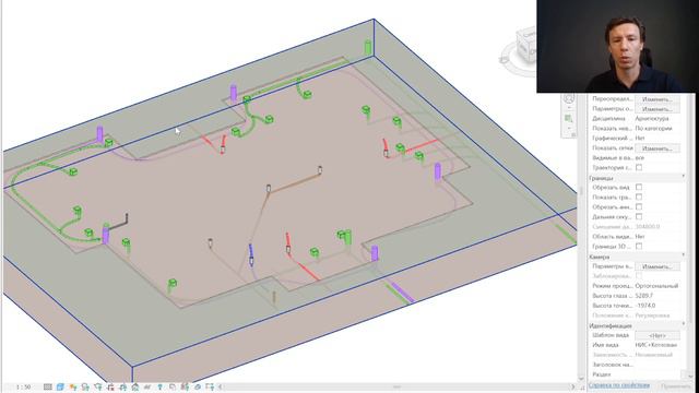 BIM модель проекта наружных инженерных сетей дома.