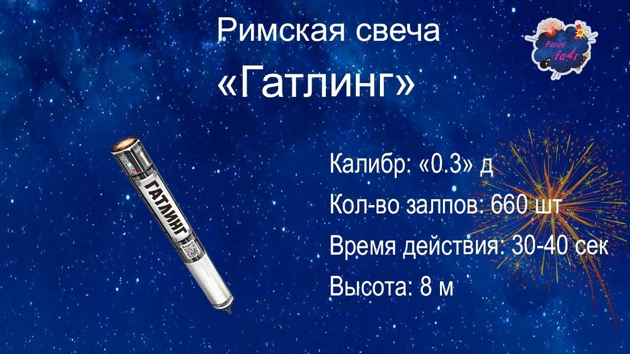 RC 023 ГАТЛИНГ 660 выстрелов, 0.3