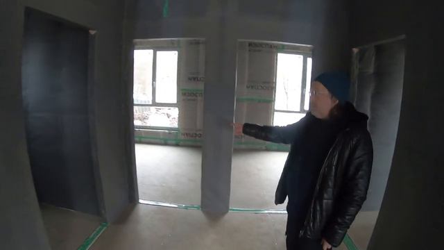 Одноэтажный каркасный дом 8х11 в КП 'Пасторский ручей' Работы выполнены ГК Форвард.