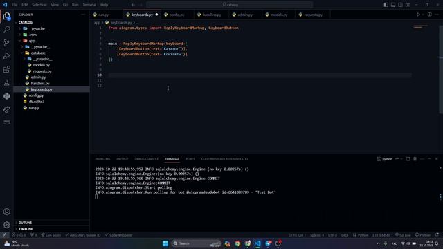 ОСНОВА БОТА НА AIOGRAM 3 + SQLALCHEMY 2 | ЛЕГКО | – смотреть онлайн видео от Игры и Роботы в ...