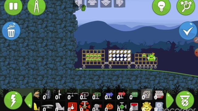 строю разные постройки в Bad piggies 6+
