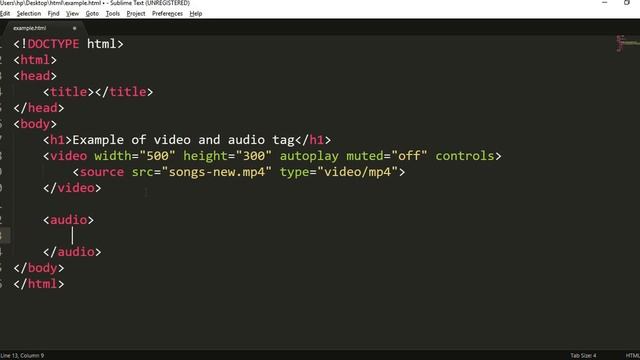 HTML video, audio, iframe tag | html5 tutorial - 7 - смотреть видео ...