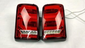 Фонари задние LED в стиле " Range Rover " для ВАЗ 2121 НИВА , красные