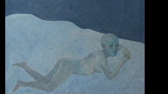 Девушка на луне.  С. Маслов