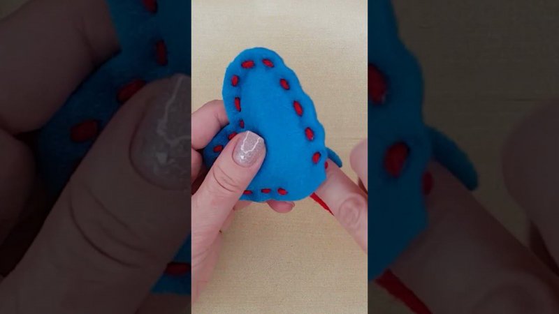 #shorts Blue Mini Heart for Valentine's Day