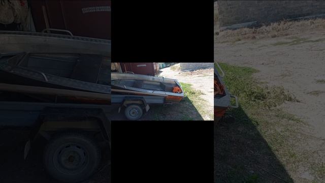 Вельбот 37 перевозка на обычном прицепе.