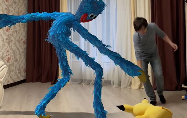 Хитрый настоящий реальный Хагги Вагги из Poppyplaytime! #gamelifeshow #ваги #Пранк #SHORTS