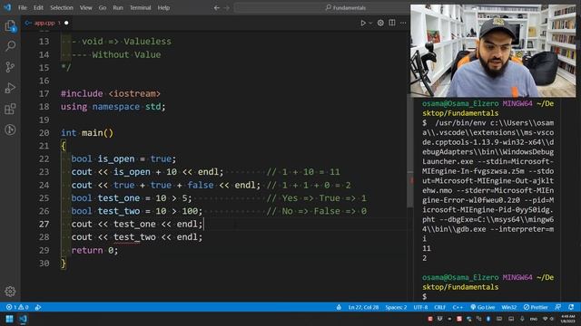 [Arabic] Fundamentals Of Programming With C++ 021 - Data Types - Bool ...