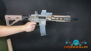 Гидробольный автомат M416 D1 sand: пошаговая сборка и тестовая стрельба
