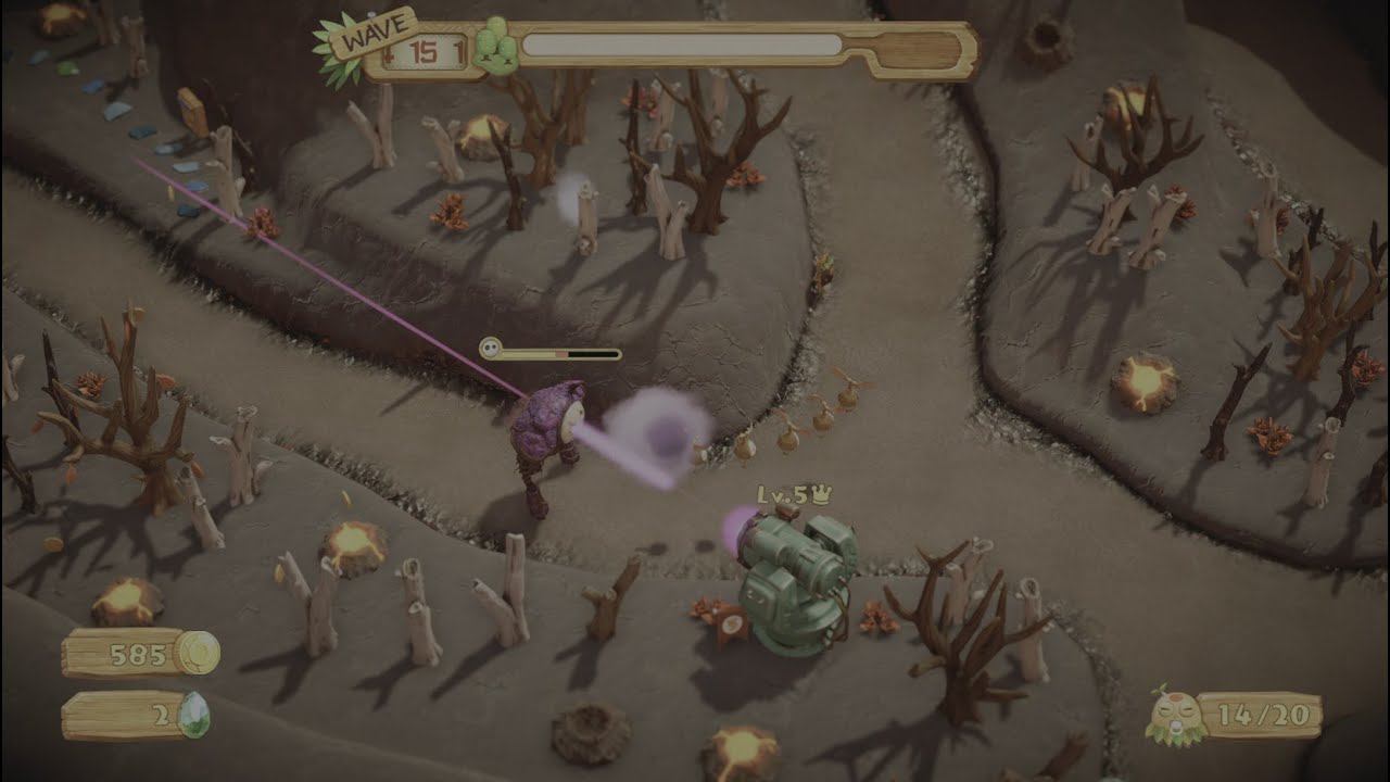 PixelJunk™ Monsters 2 - Косиножка против лазерной установки 5lvl