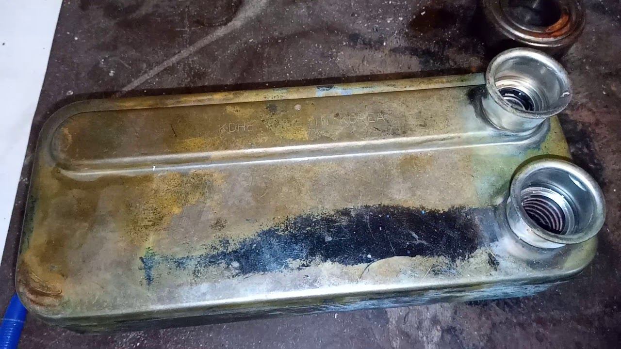 Вторичный теплообменник связь с трёх ходовым клапаном