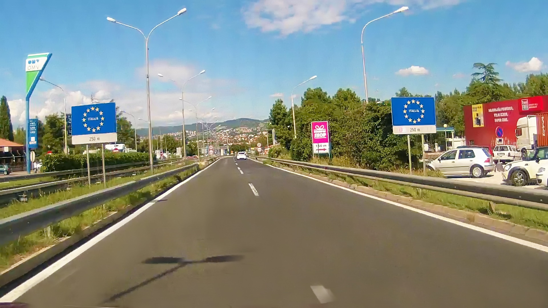 Driving Through Trieste, Italy