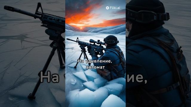 Парень показал, что будет, если заморозить автомат во льду, а после пострелять из него✨?