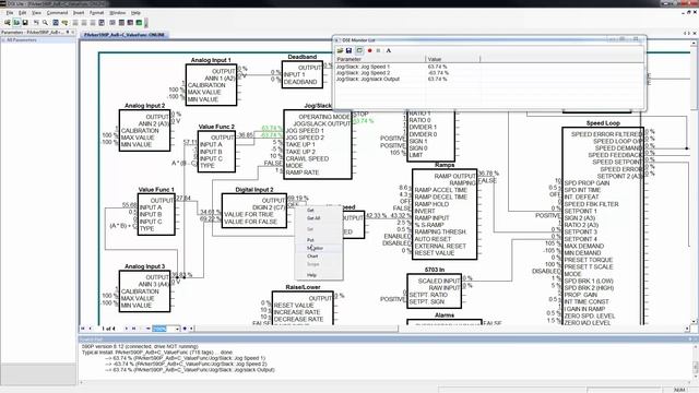 Parker Hannifin 590P Загрузка параметров и онлайн мониторинг через ПО DSE lite