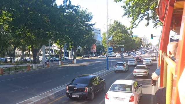 Ташкент экскурсионный автобус часть 1 От Сквера по Амира Тимура
