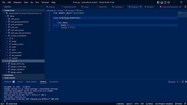 Django Project - Contact / Phone Book - A Python web Framework ...