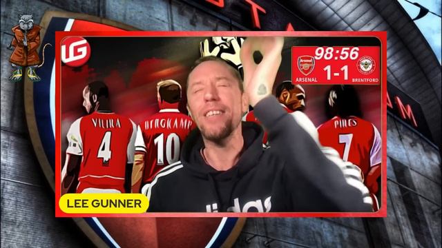 ARSENAL 1-1 BRENTFORD (ANGRY LEE GUNNER FAN CAM) STILL NOT FRIED A ...