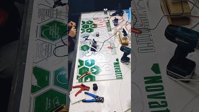 Вывеска из гибкого неона Часть 1