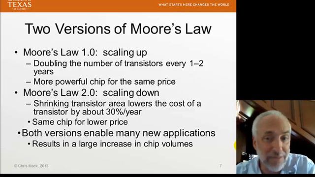 Lecture 2 (CHE 323) Moore's Law