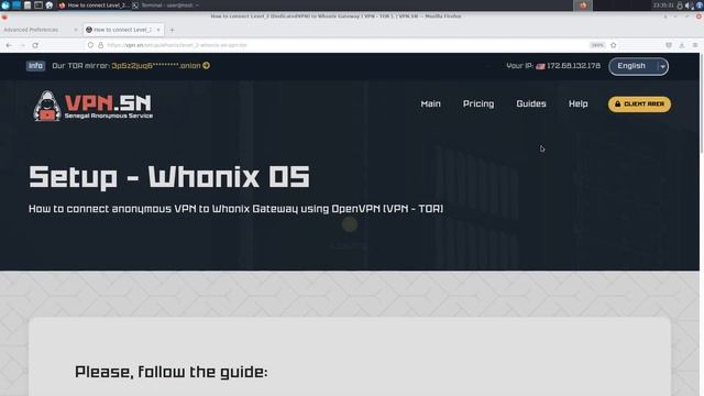 Как подключить анонимный VPN на Whonix 16 Gateway используя OpenVPN ( VPN - TOR ) – смотреть ...