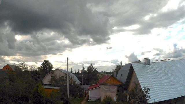 Таймлапс-7. Облака в деревне. 09.09.2017 г.