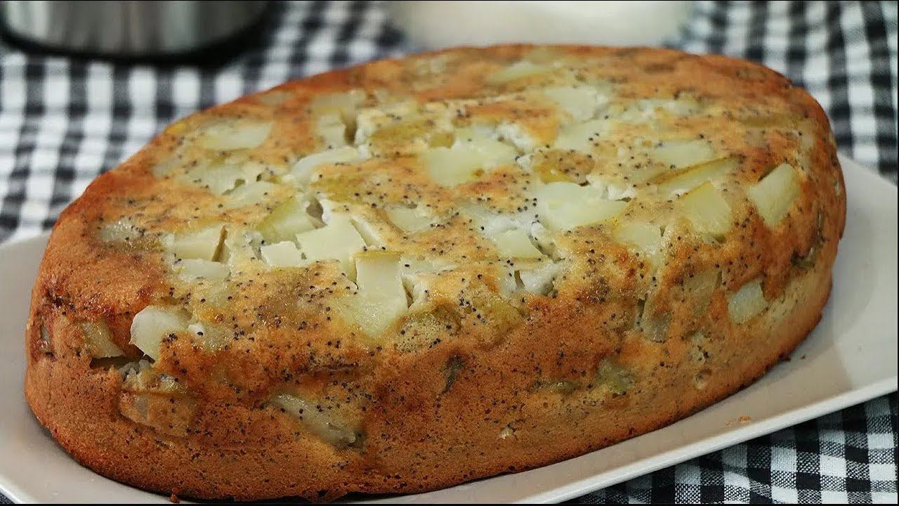 Просто груши заливаю тестом и запекаю. Пирог к чаю на раз два три