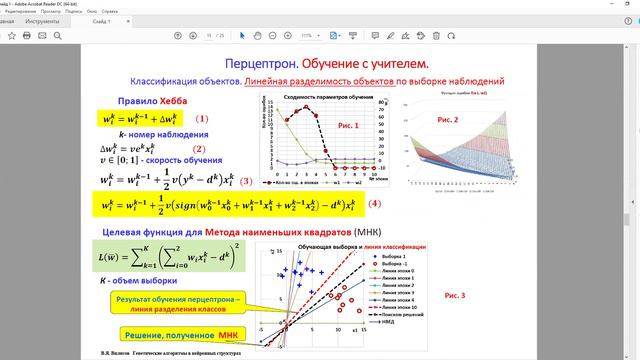 Перцептрон. Классификация объектов_Лекция 1. Часть 2_(верс. 2)_